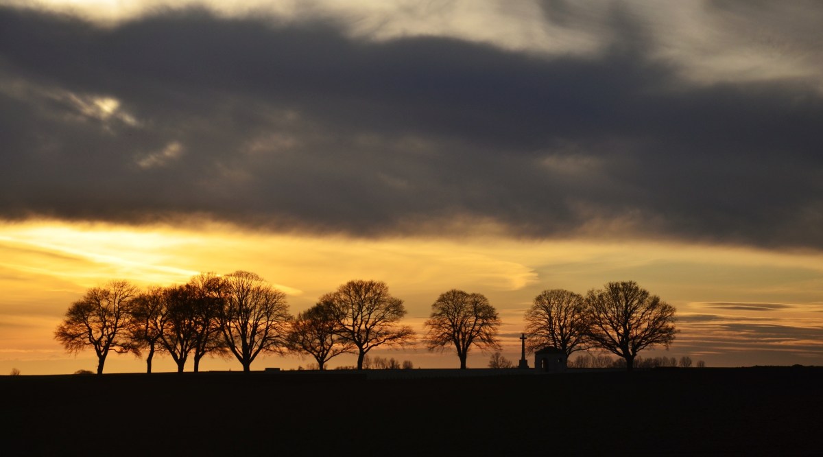 Winter Sunset At Courcelette | WW1 Revisited