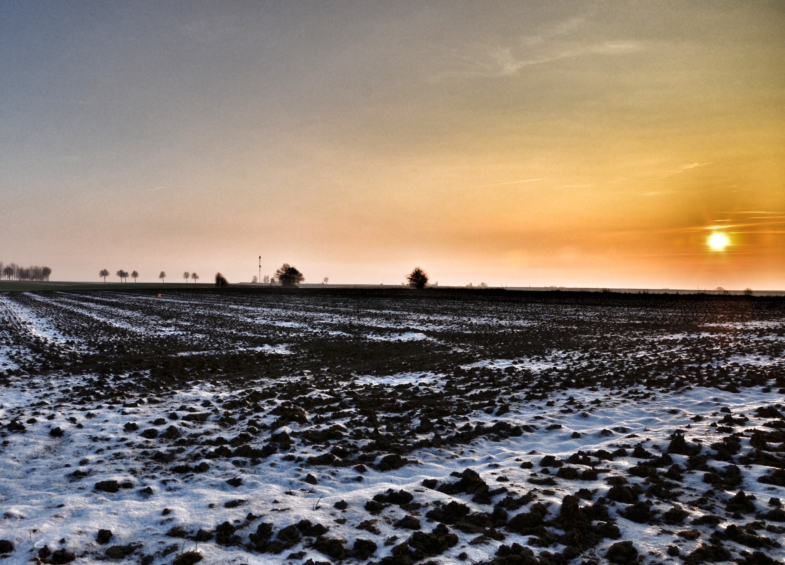 Somme Sunset in Winter | WW1 Revisited